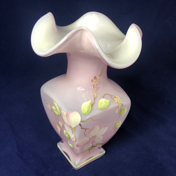 Fenton | Art | Fenton Hand Painted And Signed Vase Rare Vhtf | Poshmark